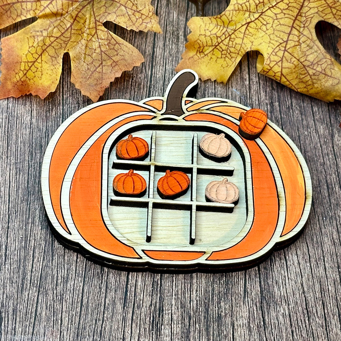 Pumpkin Tic-Tac-Toe Halloween Game and Table Decor – Glowforge Shop