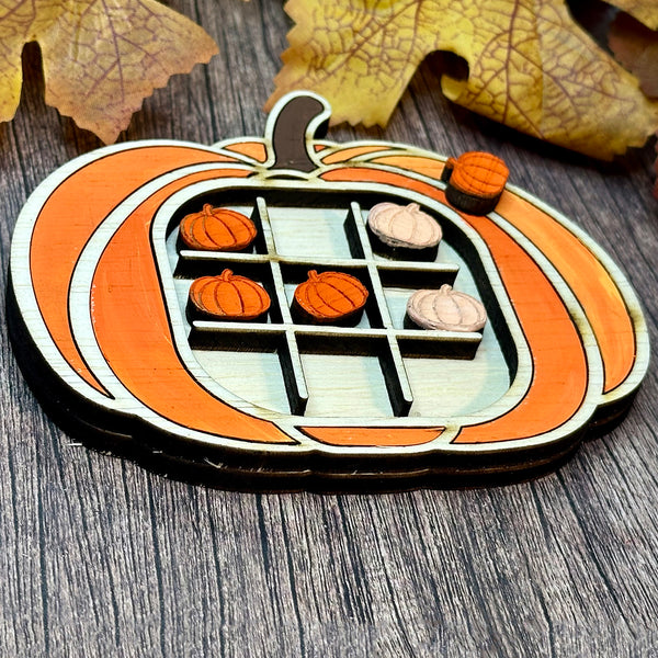 Pumpkin Tic-Tac-Toe Halloween Game and Table Decor – Glowforge Shop