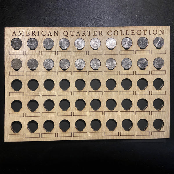 American Quarter Collection With Labels – Glowforge Shop