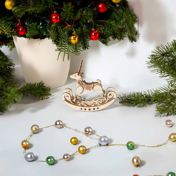 Rocking Reindeer - Christmas Traditional Toy – Glowforge Shop