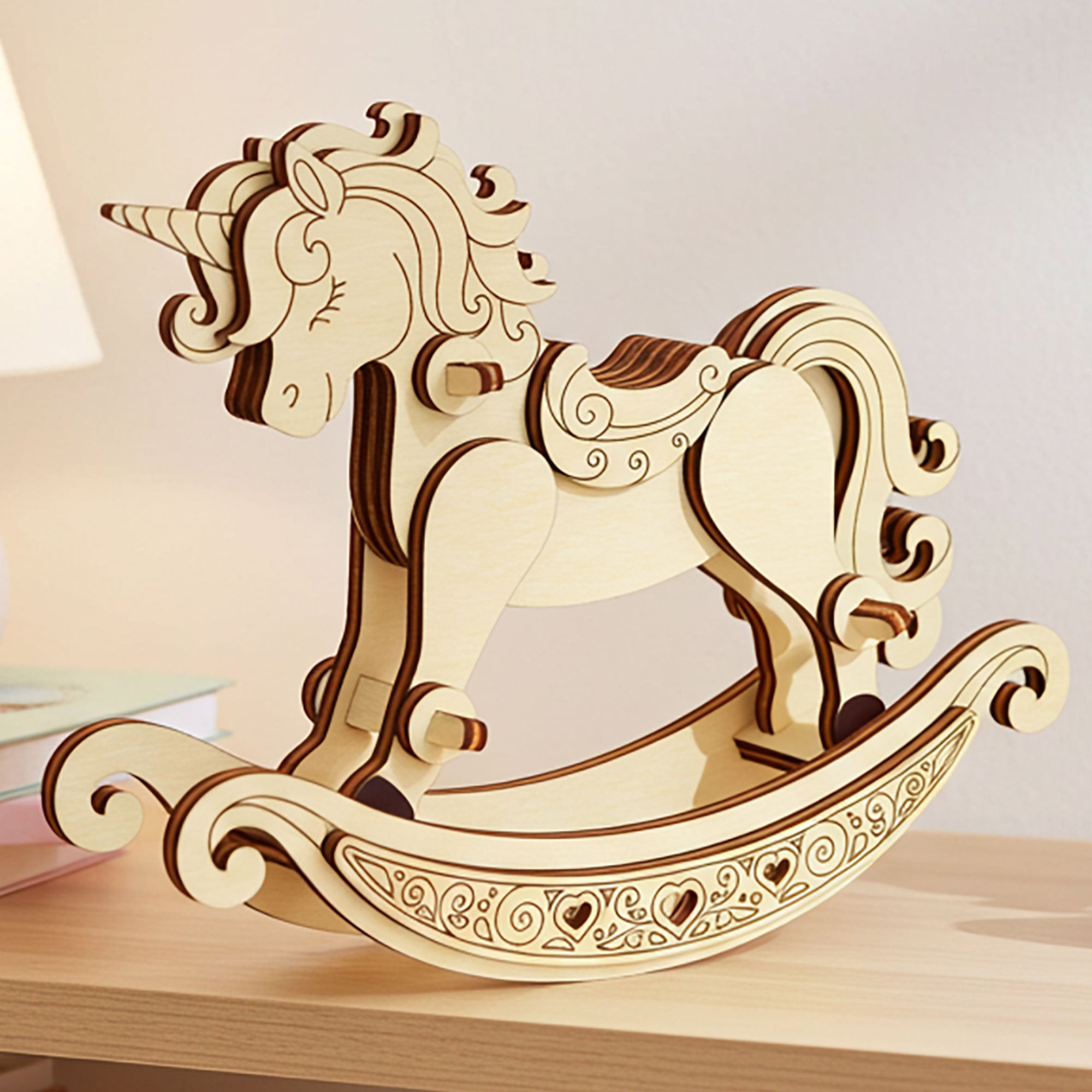 Rocking Unicorn – Whimsical Decorative Piece with Gentle Movement ...