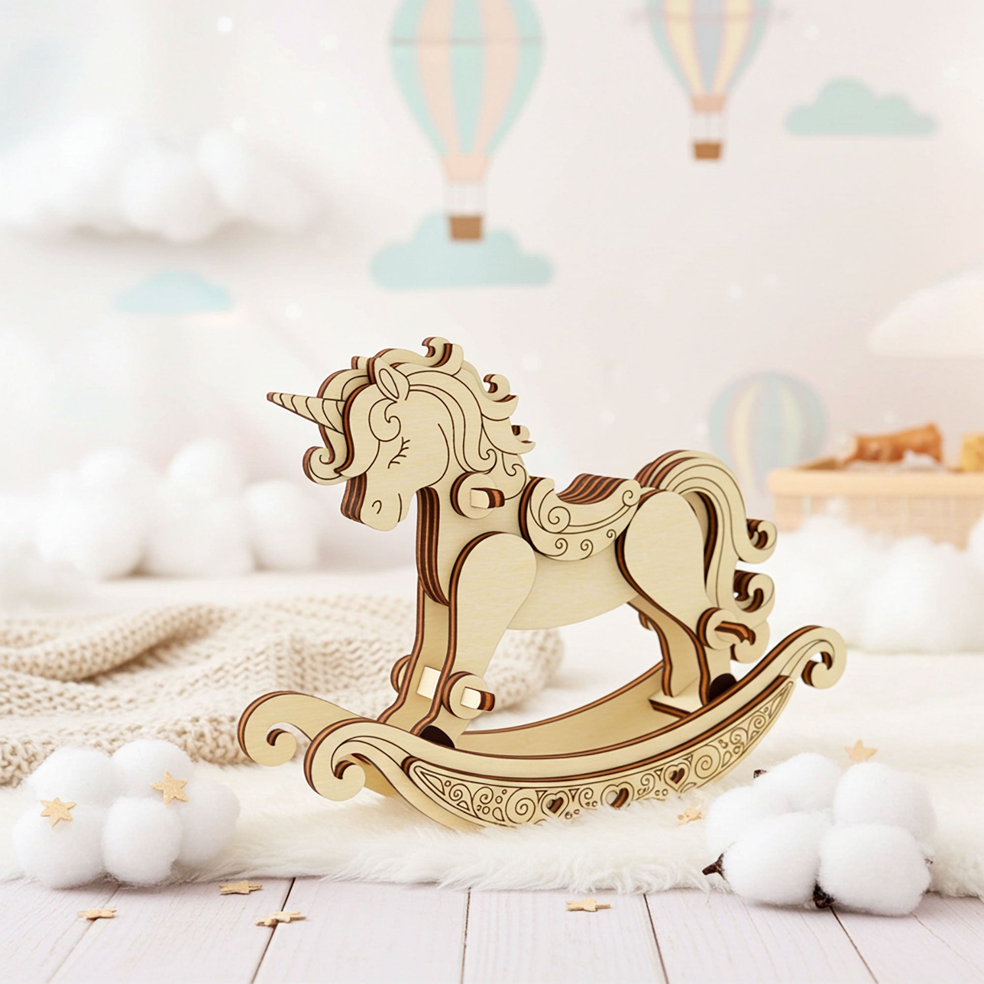 Rocking Unicorn – Whimsical Decorative Piece with Gentle Movement ...