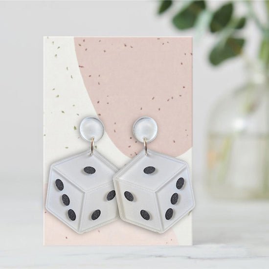 Game Day Earrings - Roll of Luck Dice Earrings – Glowforge Shop