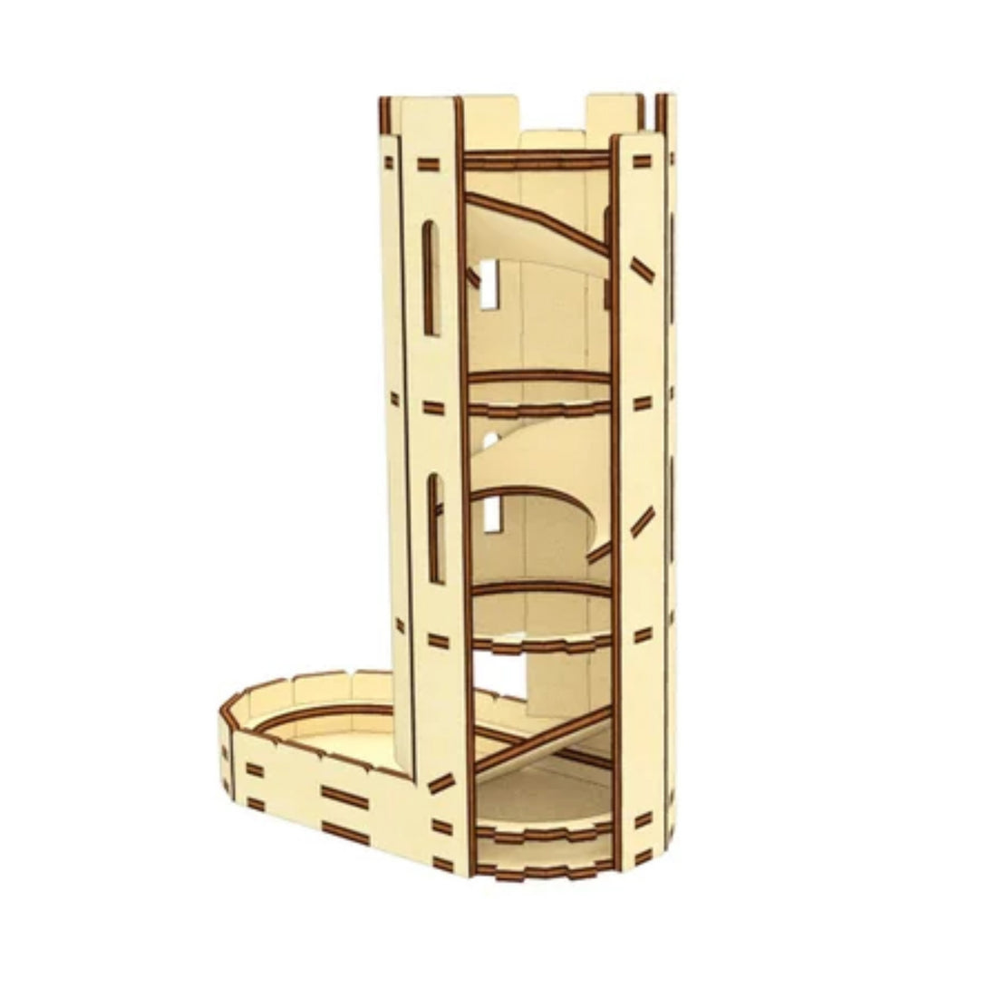 Round Shaped Castle Dice Tower - Board Games Dice Randomizer ...