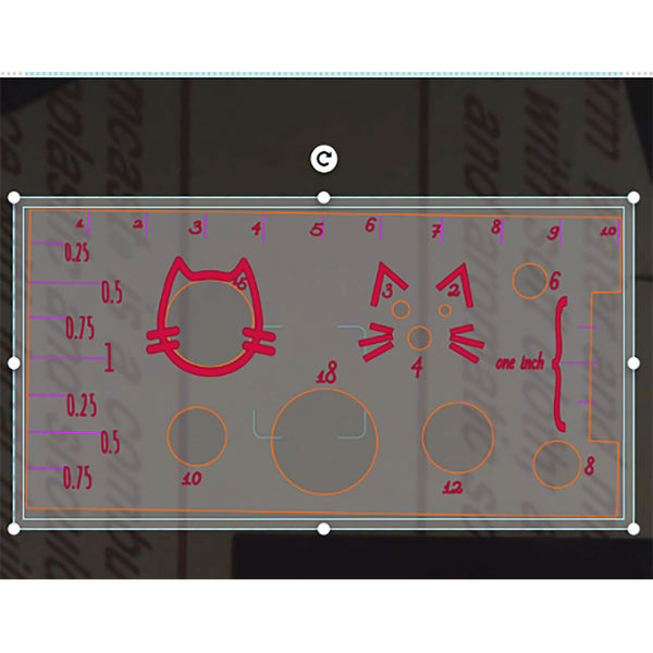 Safety Eye Ruler: A Fiber Arts Tool with Cutouts and Rulers – Glowforge ...