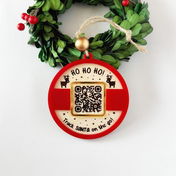 Santa Tracker Christmas Ornament with QR codes to Google – Glowforge Shop