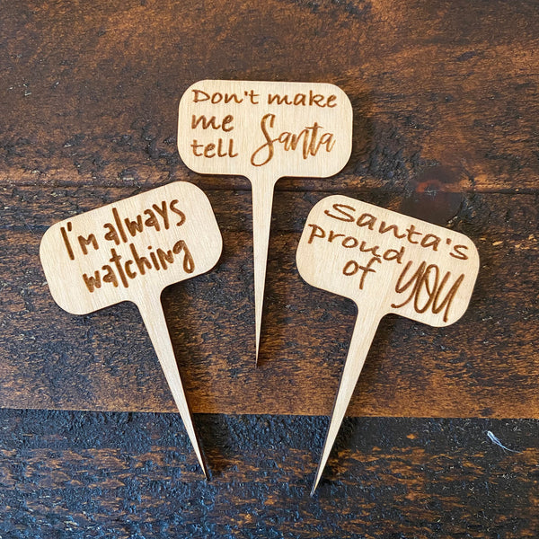 Santa's Elf Signs (Set of 3) – Glowforge Shop