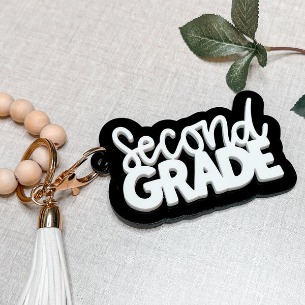 Second Grade Layered Keychain or Bag Tag – Glowforge Shop