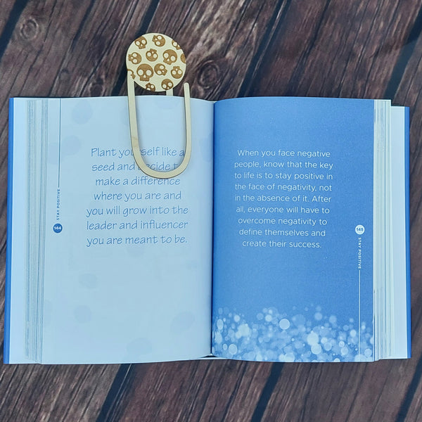 Skull Bookmark Paperclip – Glowforge Shop