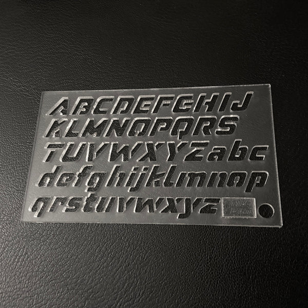 Slant Font Stencil – Glowforge Shop