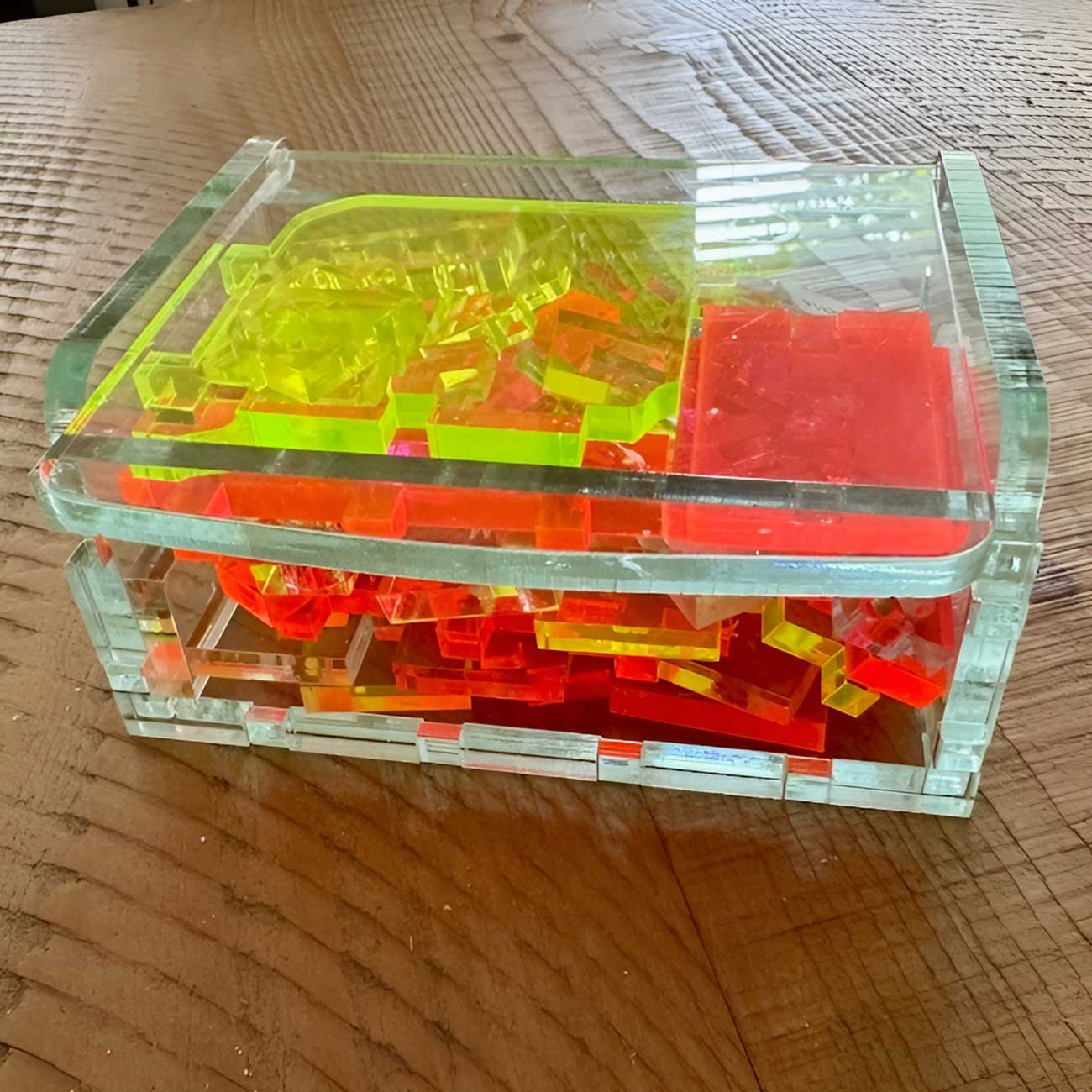 Small, Snap Fit Acrylic Box with Lid – Glowforge Shop