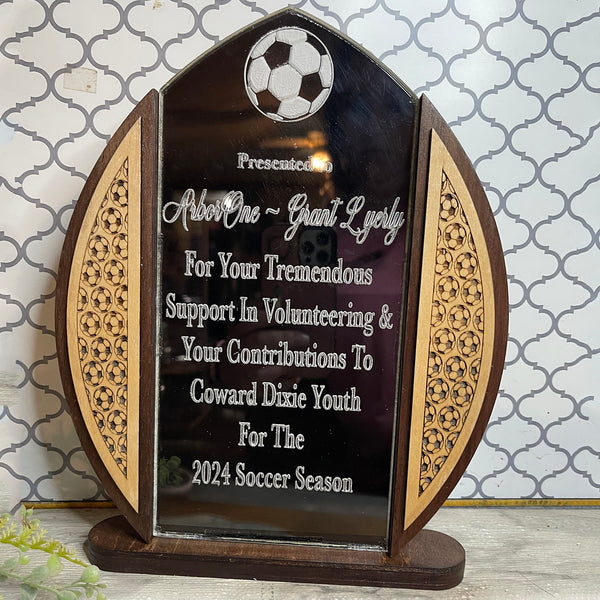 Soccer Plaque of Appreciation – Glowforge Shop