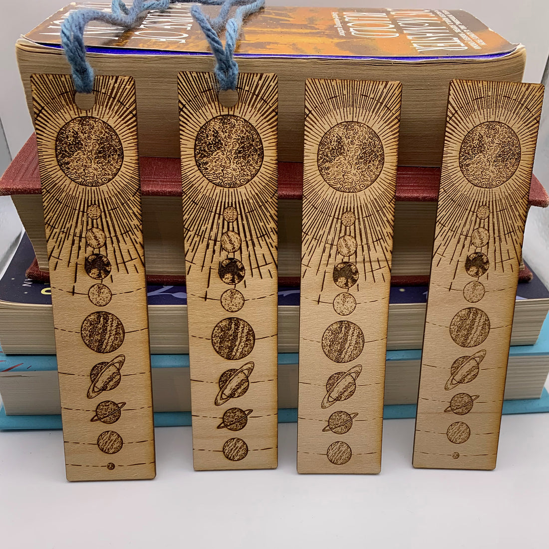 Solar System Line Art Bookmarks (Set of 2) – Glowforge Shop