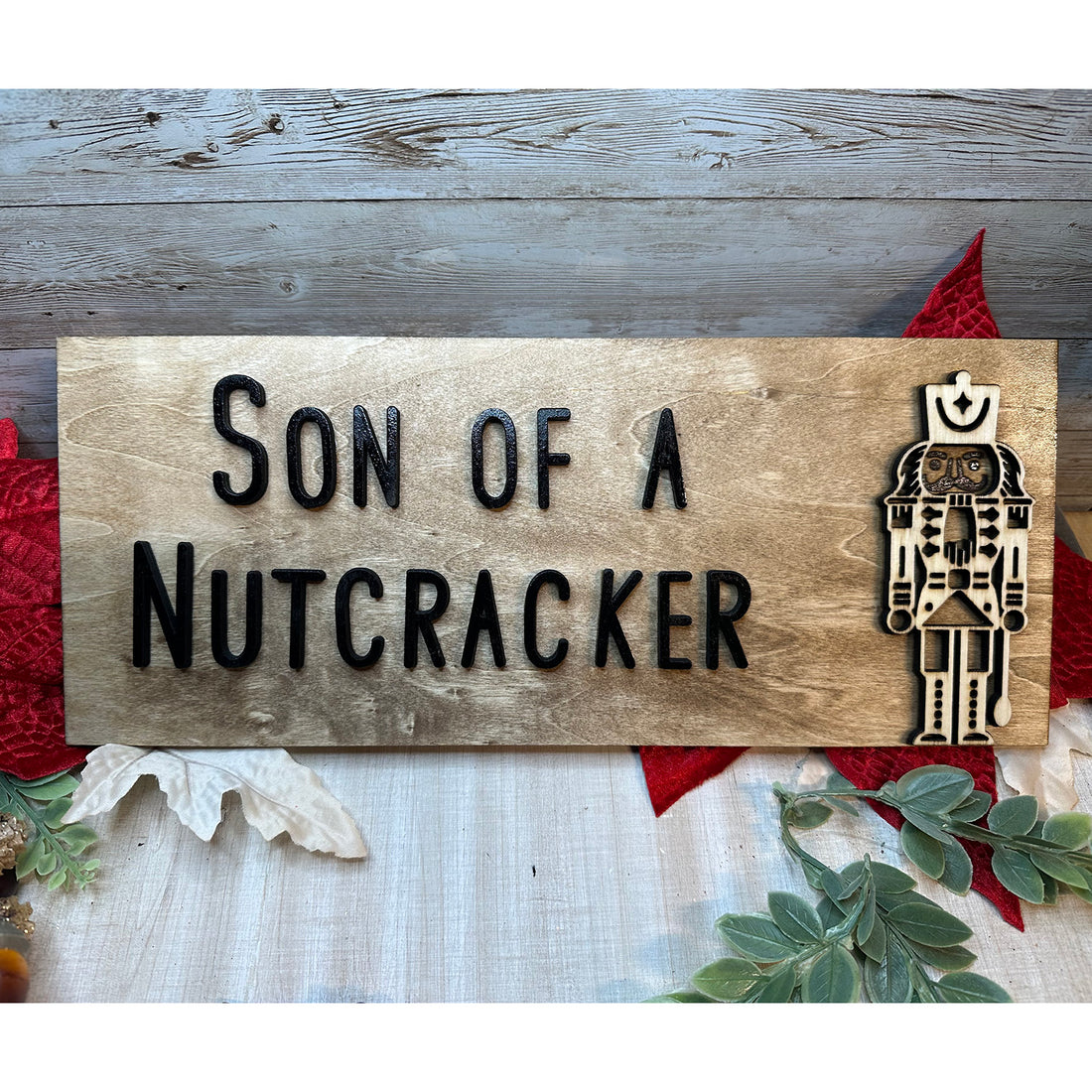 Son of a Nutcracker Christmas Sign – Glowforge Shop
