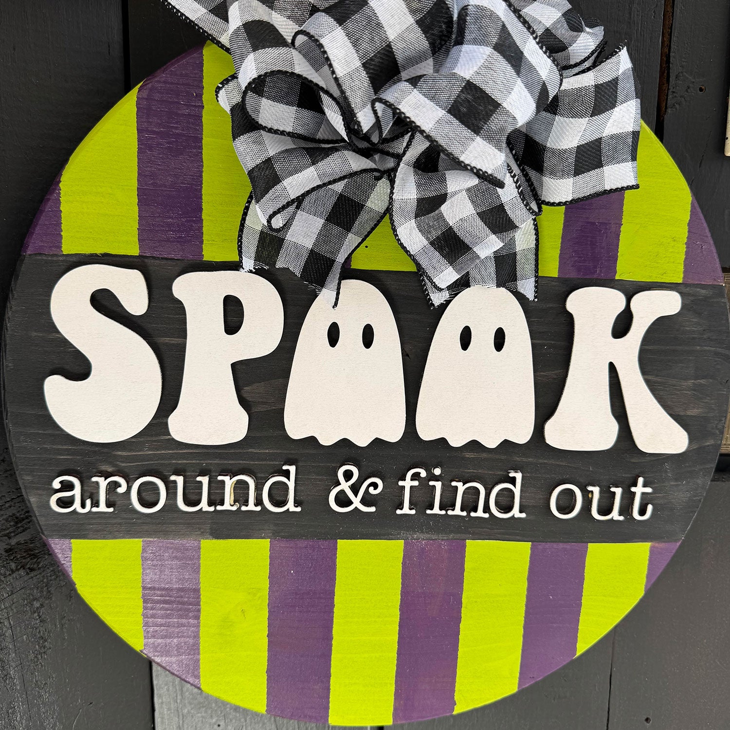 Spook Around and Find Out Door Hanger – Glowforge Shop