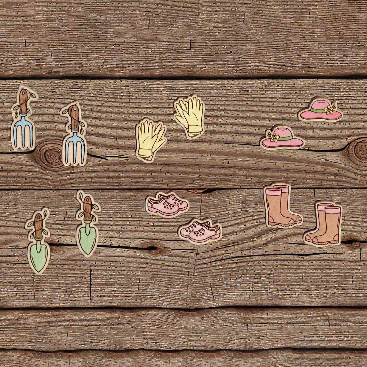 Spring Garden Stud (Set of 6) – Glowforge Shop