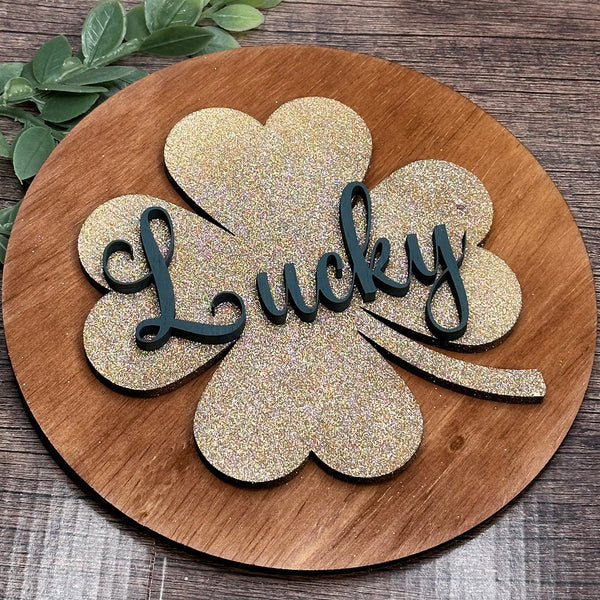 St. Patrick's Day Lucky Clover Door Sign – Glowforge Shop