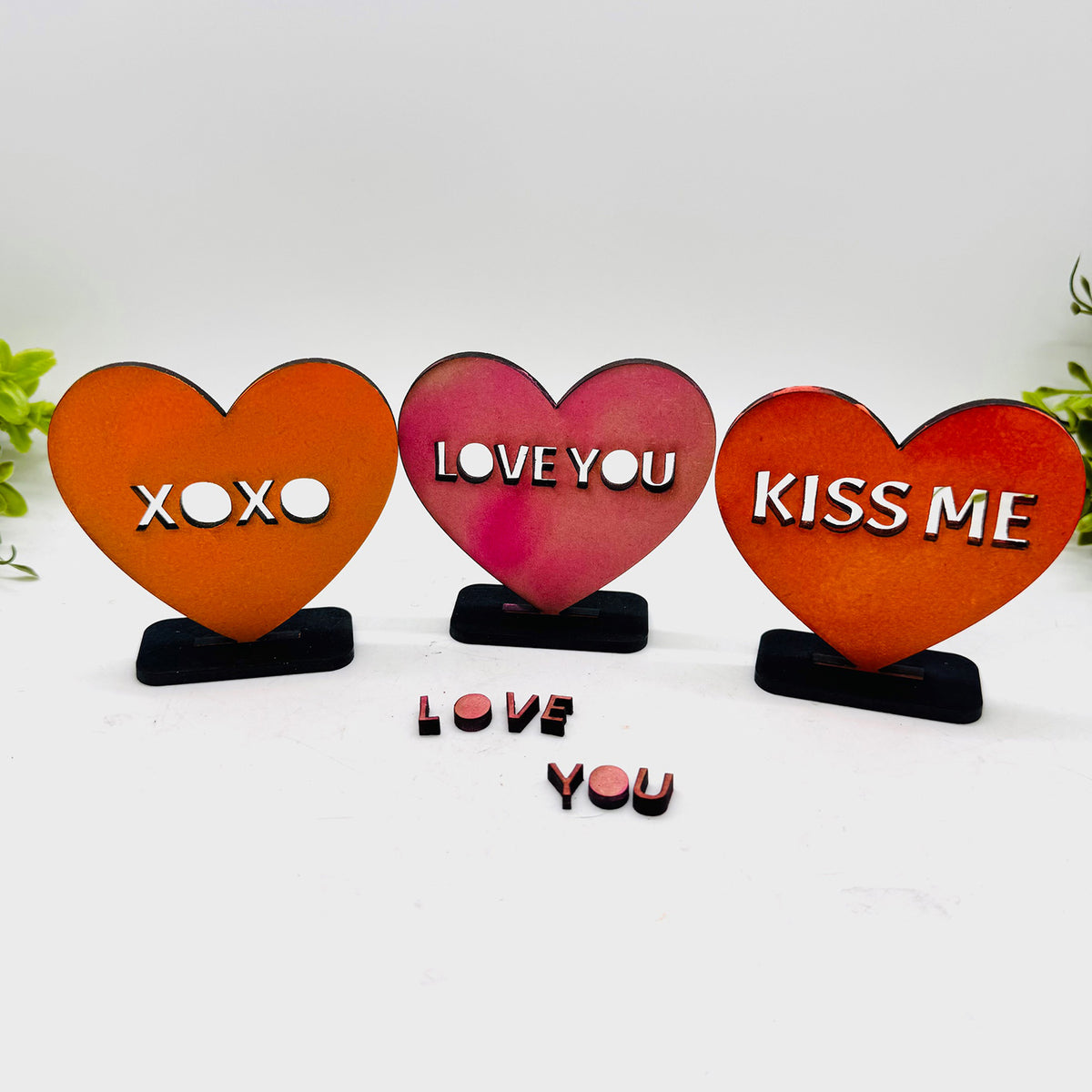Stand-Up Conversation Heart Valentine Signs (Set of 17 plus blank ...