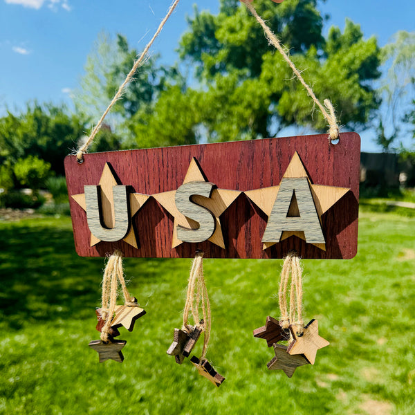 Star Spangled Decor – Patriotic Layered Wall Hanging – Glowforge Shop