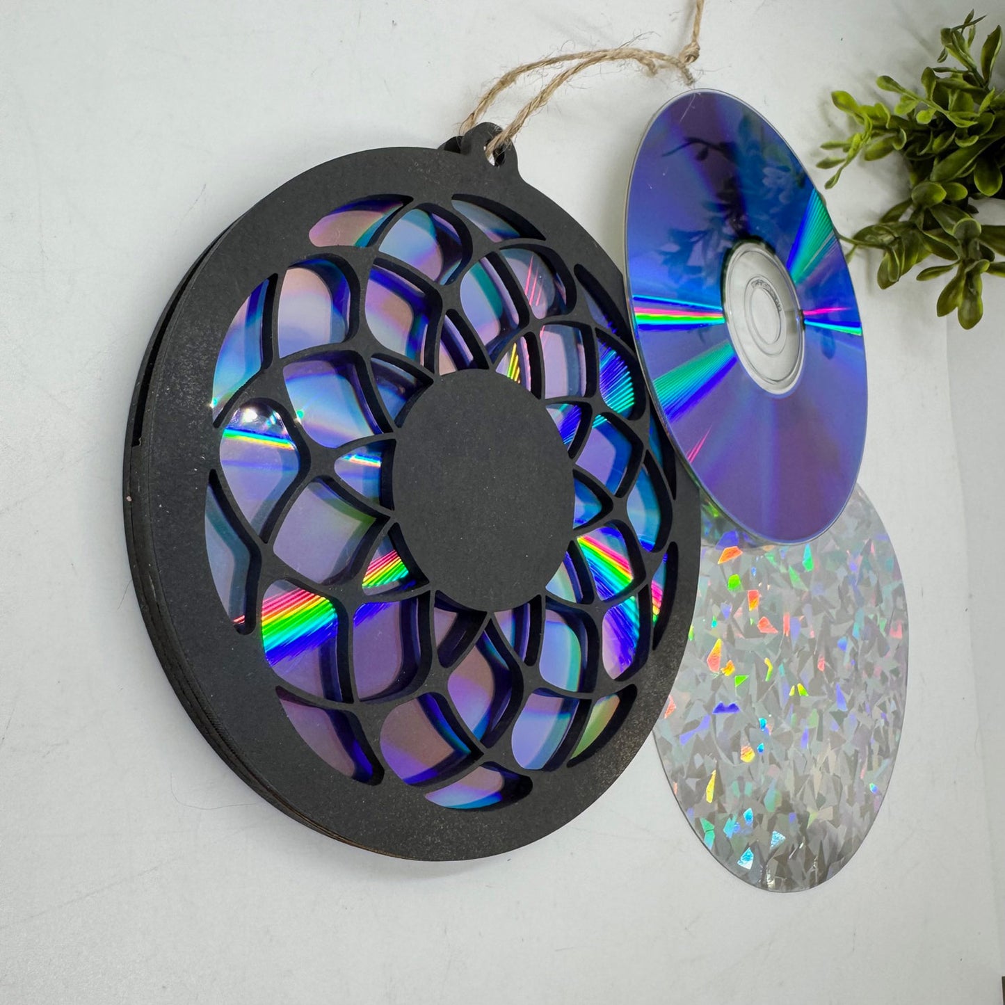 Sunburst CD / DVD Suncatcher Style E – Glowforge Shop