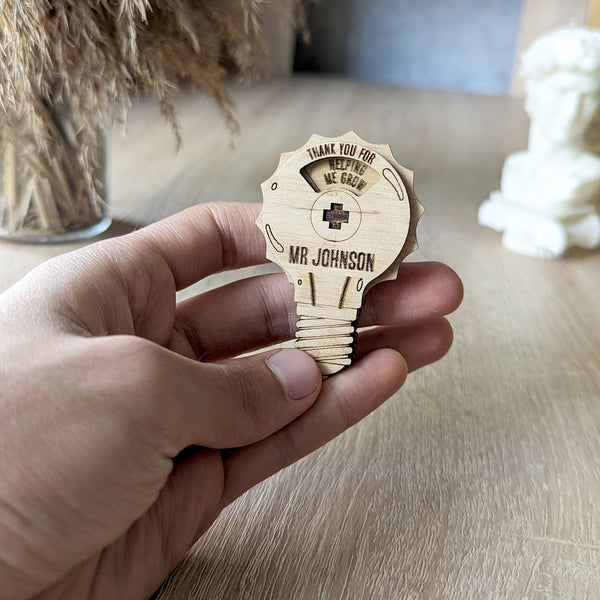 Thank You Teacher - Gift with Rotating Wish Part in the form of a Lamp ...