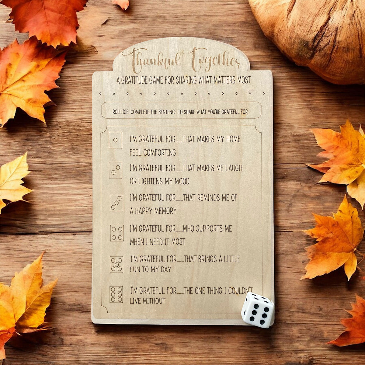 Thankful Together - A Thanksgiving Gratitude Game (Adult Version ...