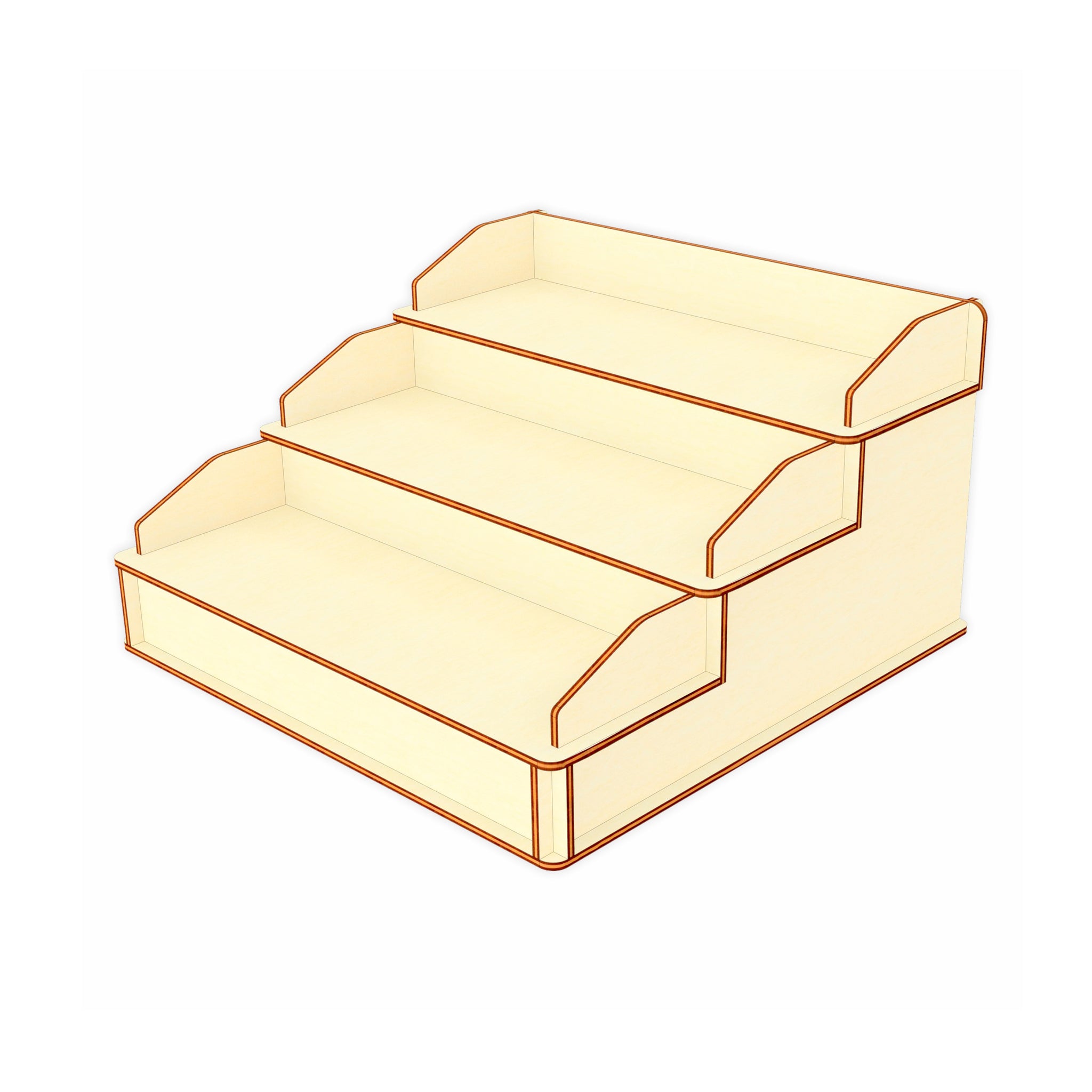 Seamless Three Tiered Display Stand – Glowforge Shop