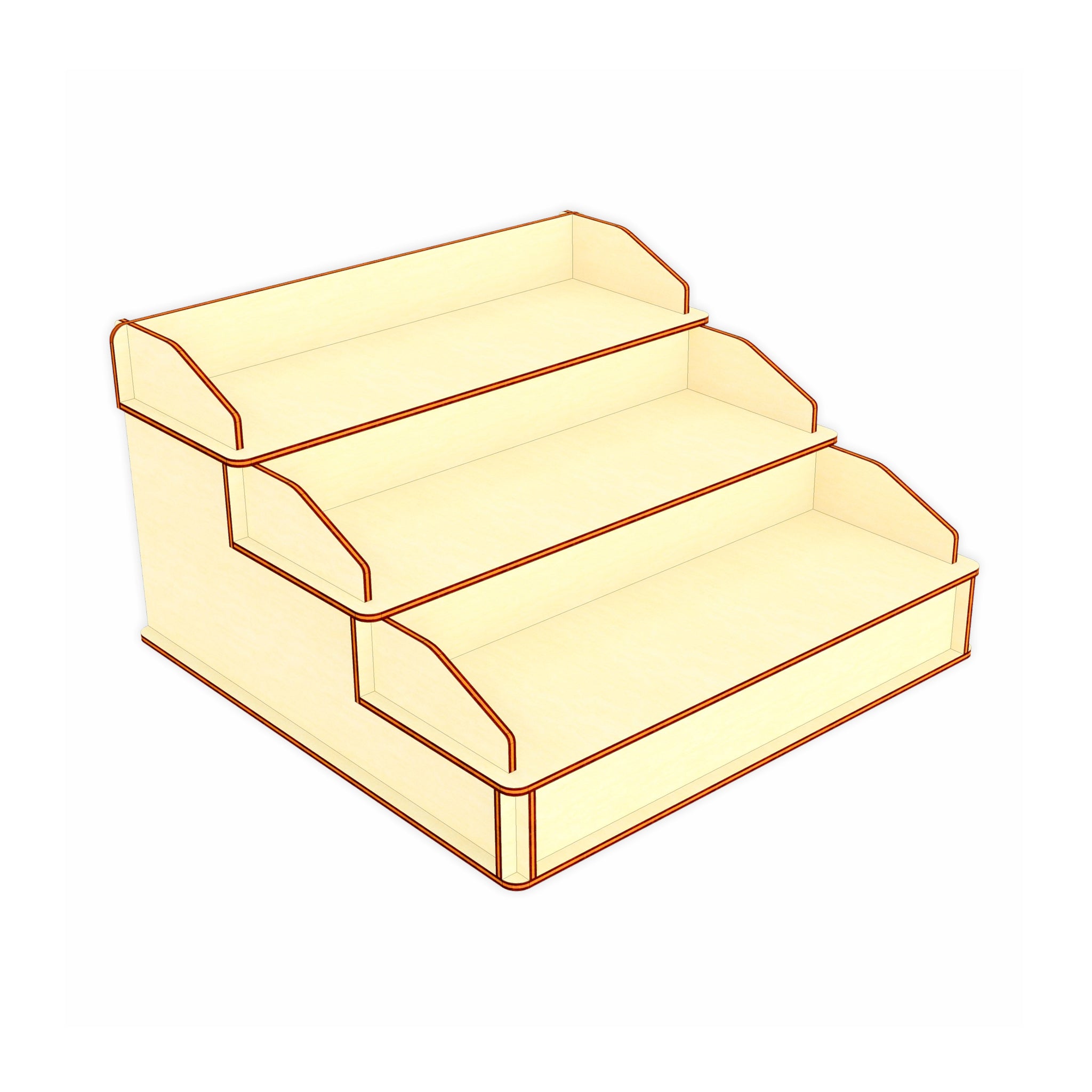 Seamless Three Tiered Display Stand – Glowforge Shop