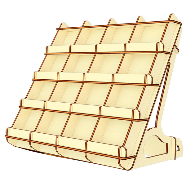 Tilted Counter Display Stand with 4 x 4 Cells – Glowforge Shop