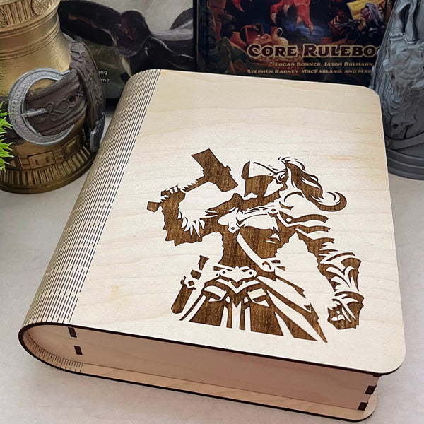 TTRPG Character Book Crafter's Warrior – Glowforge Shop