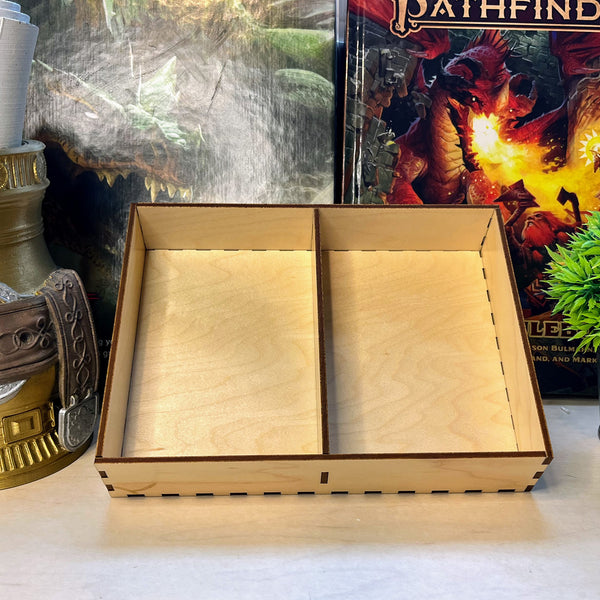 TTRPG Character Book: Tray with Two Compartments – Glowforge Shop