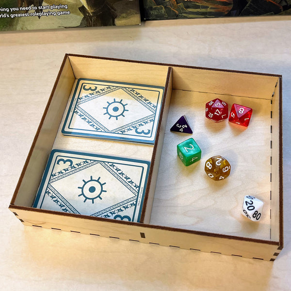TTRPG Character Book: Tray with Two Compartments – Glowforge Shop