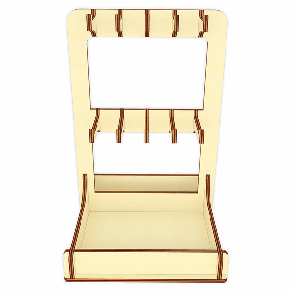 Two-tiered Keychain Stand with Open Box on the Base – Glowforge Shop