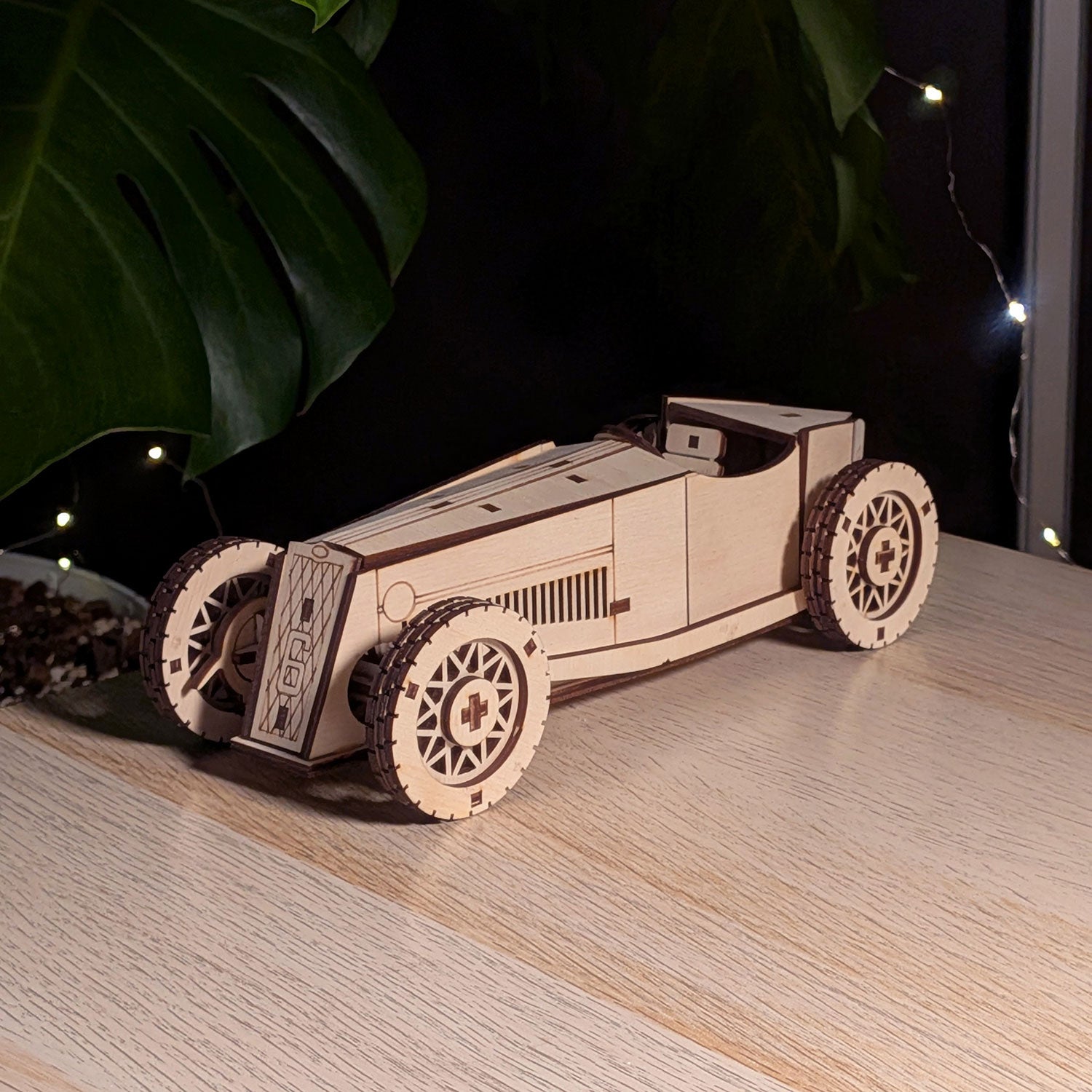 Vintage Race Car Miniature - Classic Sport Model with Moving Wheels ...