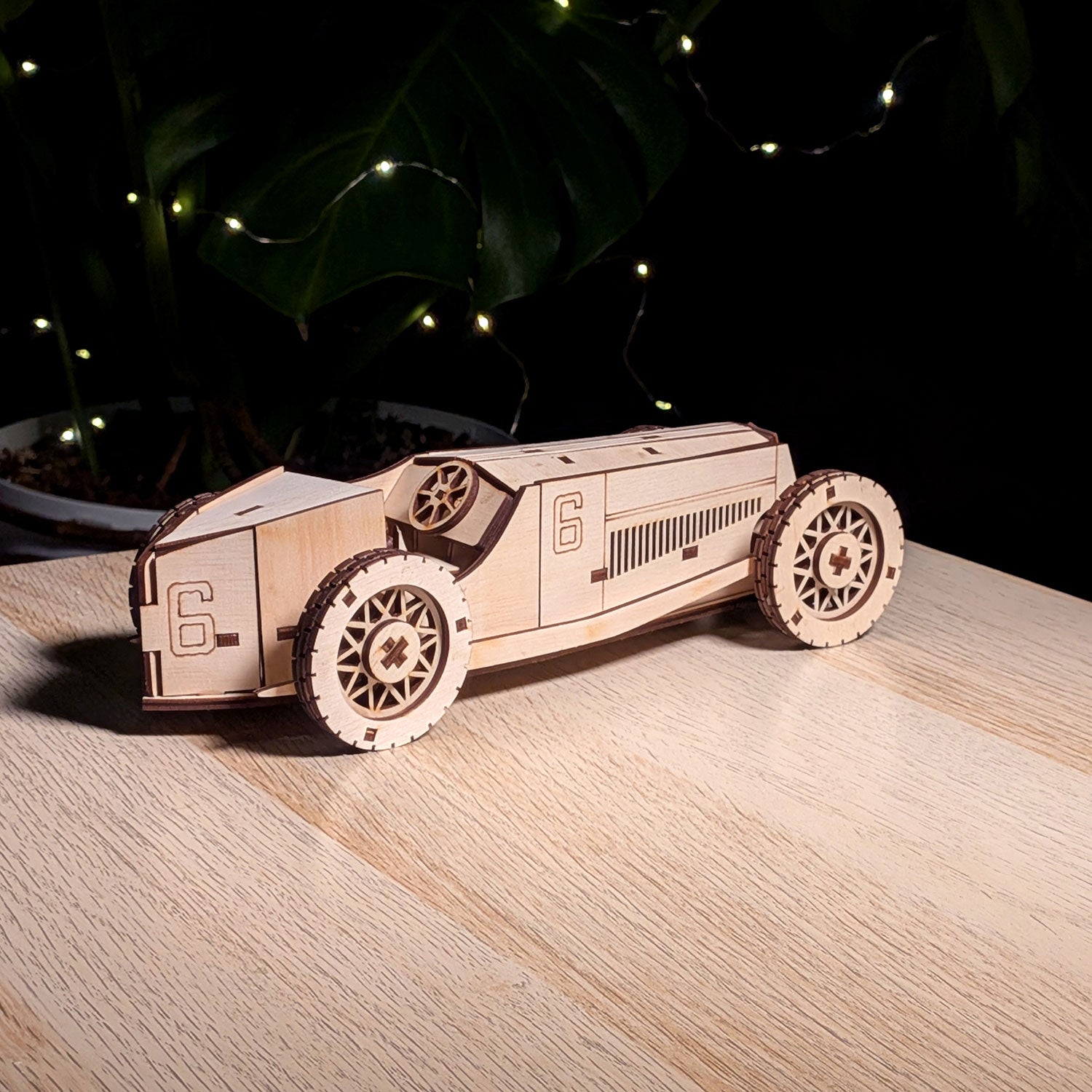 Vintage Race Car Miniature - Classic Sport Model with Moving Wheels ...