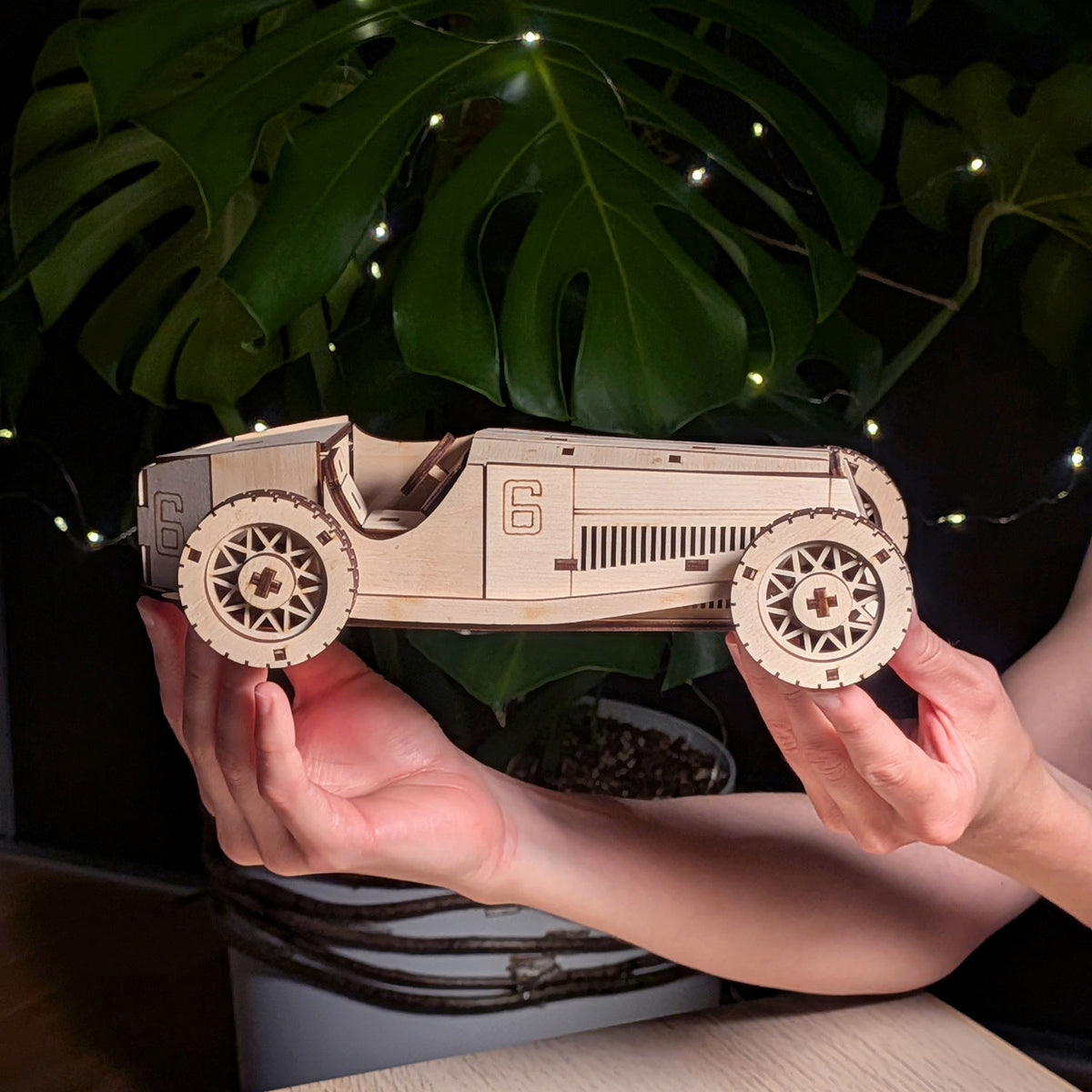 Vintage Race Car Miniature - Classic Sport Model with Moving Wheels ...