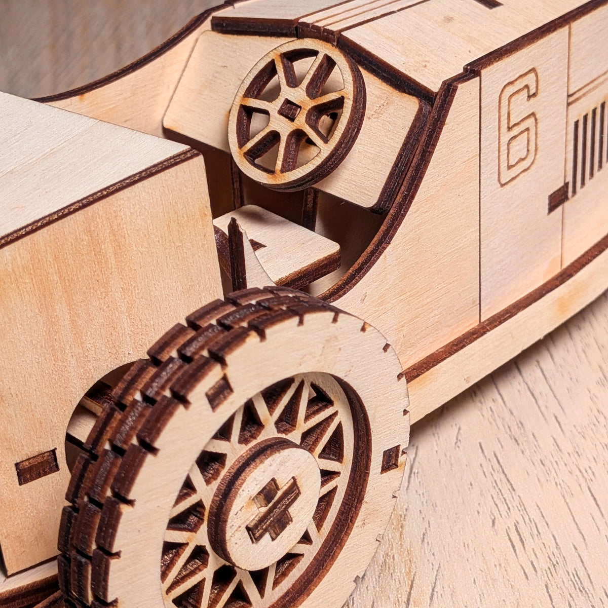 Vintage Race Car Miniature - Classic Sport Model with Moving Wheels ...