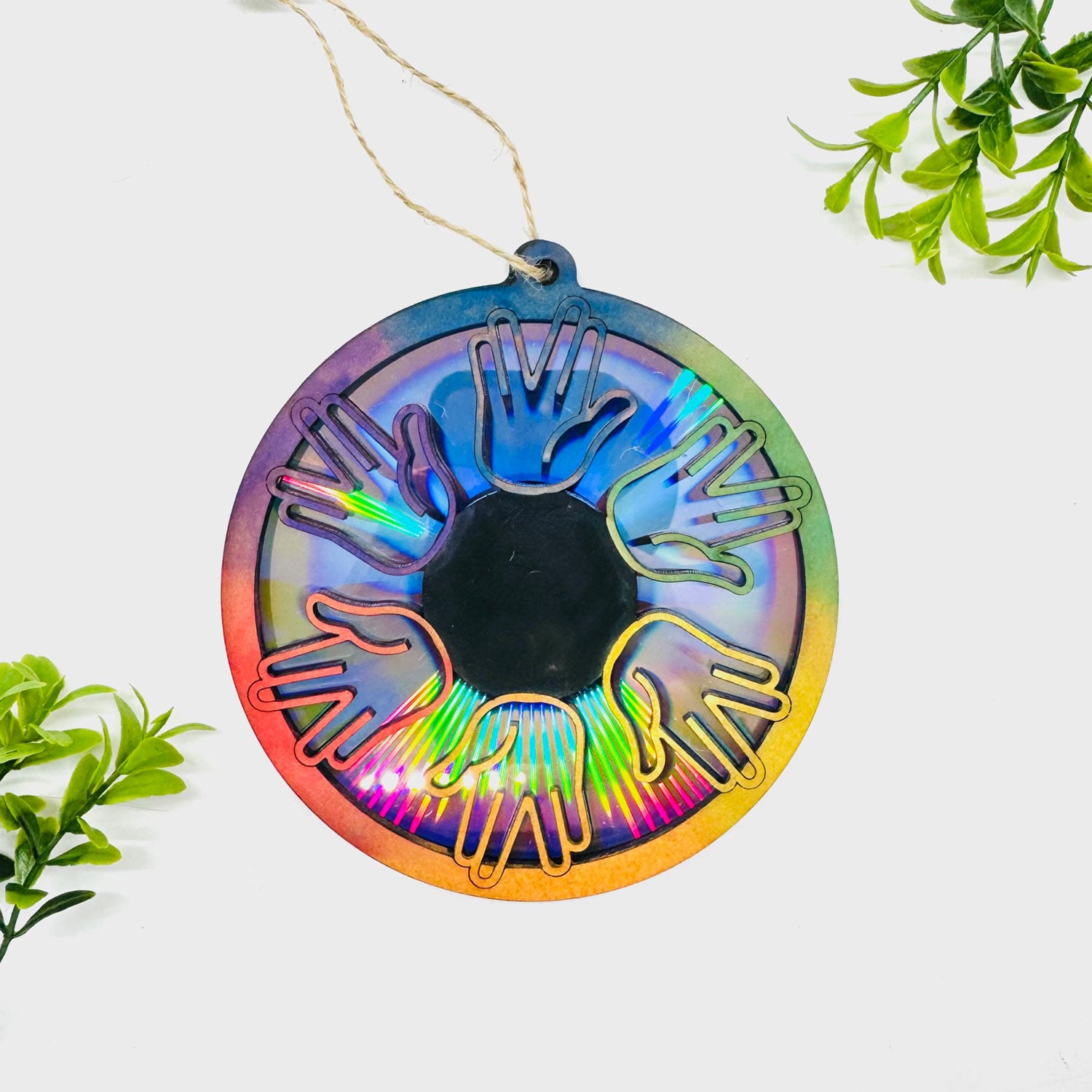 Vulcan Hand Symbol DVD / CD Sun Catcher – Glowforge Shop