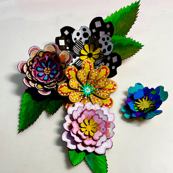 Wearable Leather Flowers – Glowforge Shop