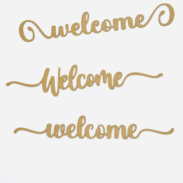 Welcome in Script Fonts with Swashes (Set of 5) – Glowforge Shop