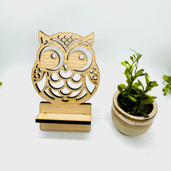 Wh000’s Holding? Owl Phone Stand – Glowforge Shop