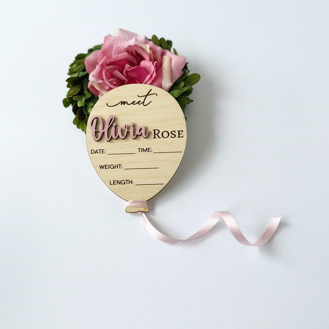 Whimsical Balloon Baby Birth Announcement (Set of 2) – Glowforge Shop