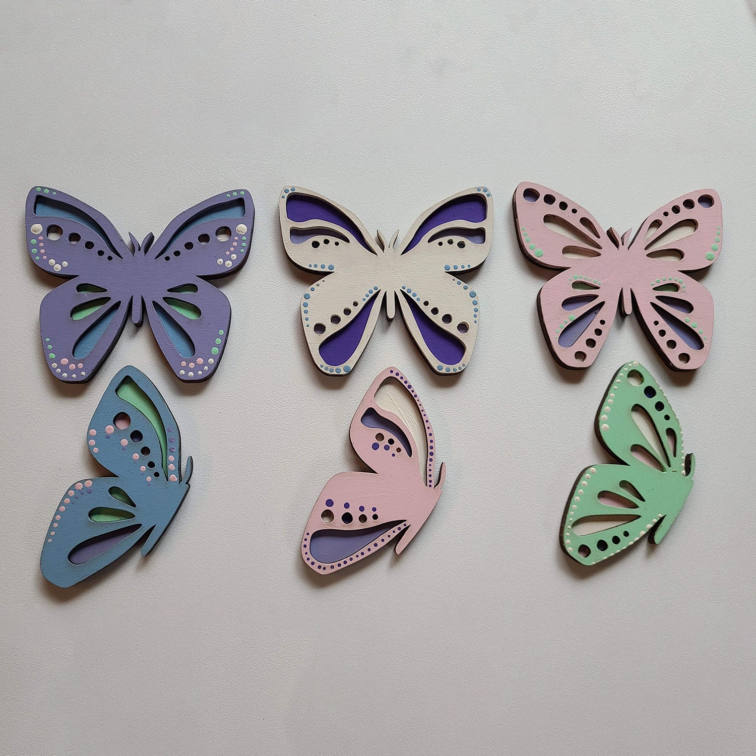 Whimsical Butterflies (Set of 6) – Glowforge Shop