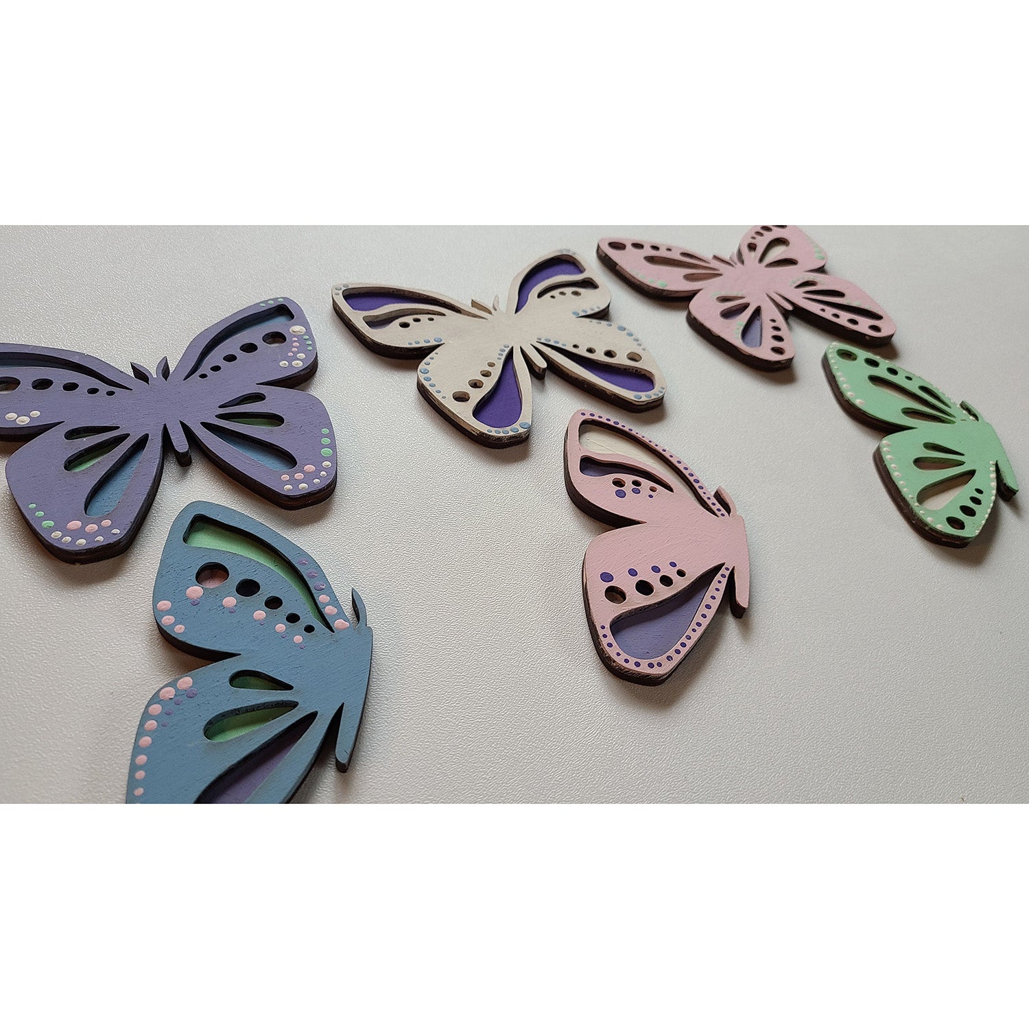 Whimsical Butterflies (Set of 6) – Glowforge Shop