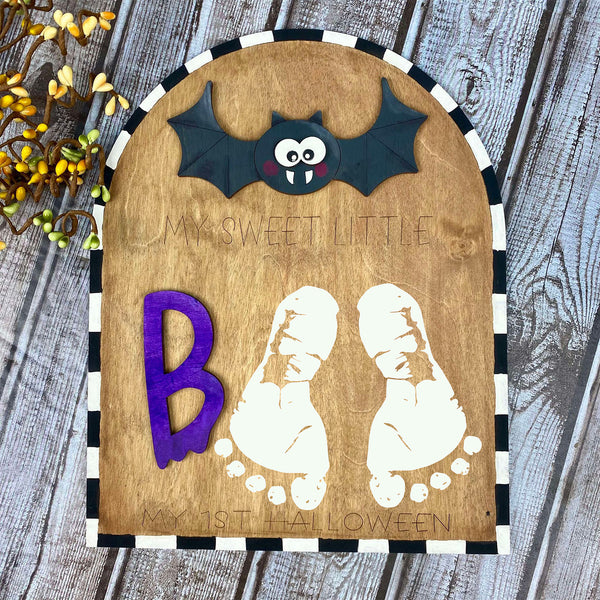 Whimsical My Little Boo Halloween Footprint Keepsake – Glowforge Shop