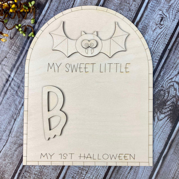 Whimsical My Little Boo Halloween Footprint Keepsake – Glowforge Shop