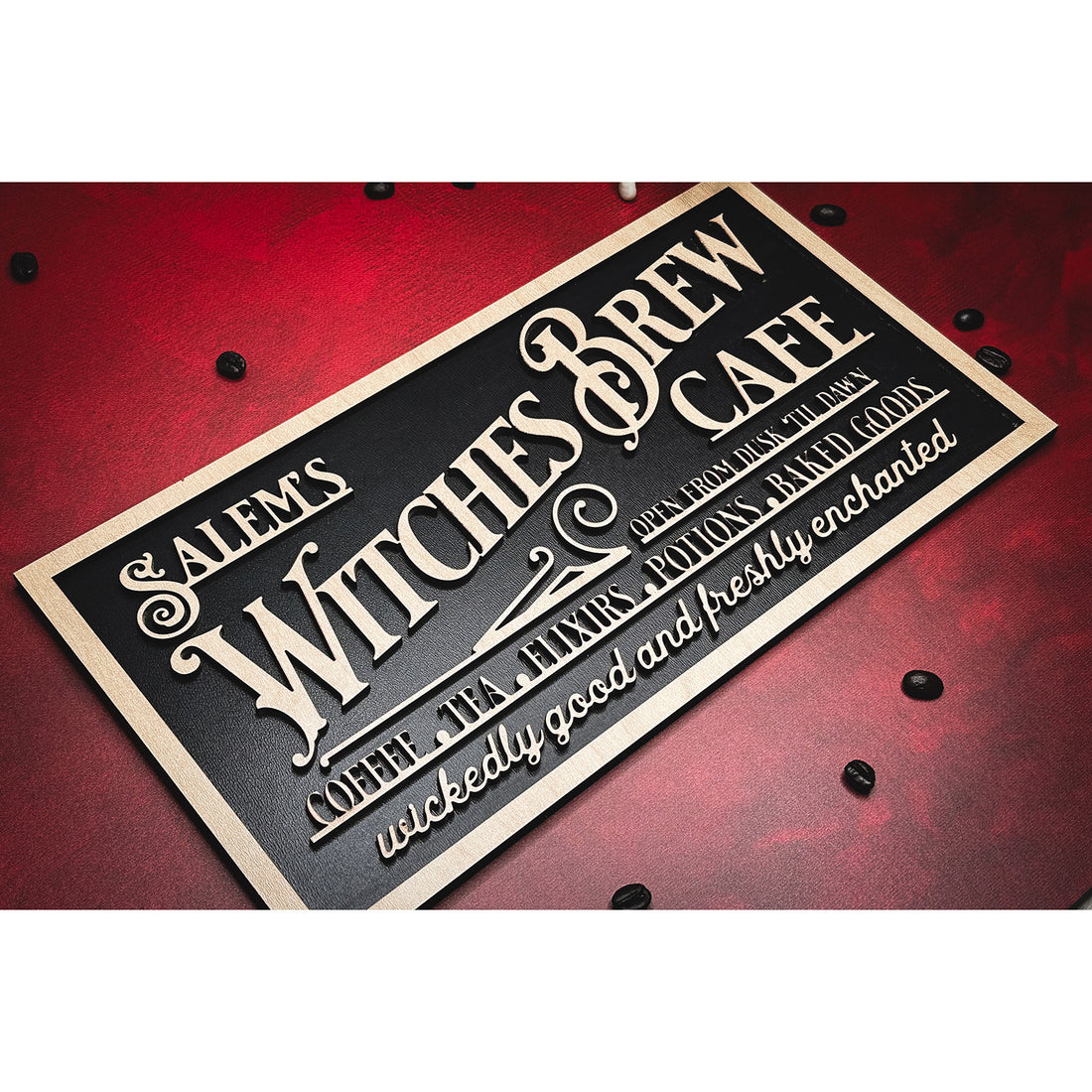 Witches Brew Cafe Sign for Halloween – Glowforge Shop
