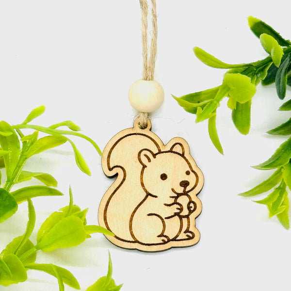 Woodland Creature Car Charm - Squirrel – Glowforge Shop