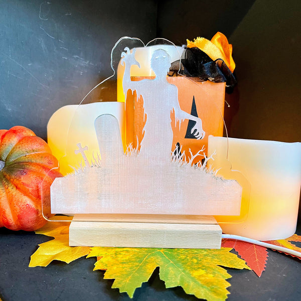 Halloween Zombie Large LED Nightlight Insert – Glowforge Shop