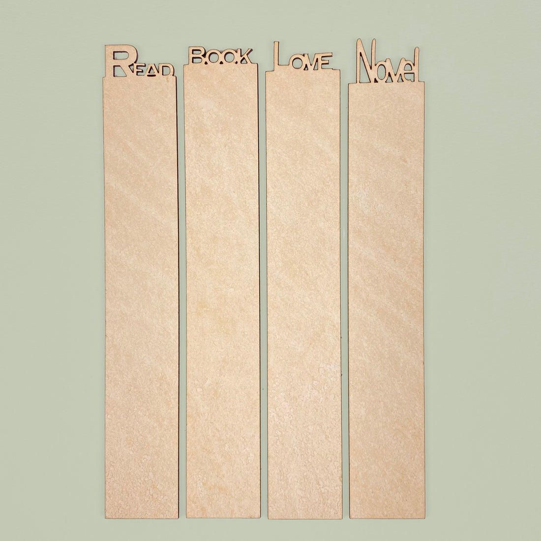 Leather Literary Word Bookmark (Set of 4) – Glowforge Shop